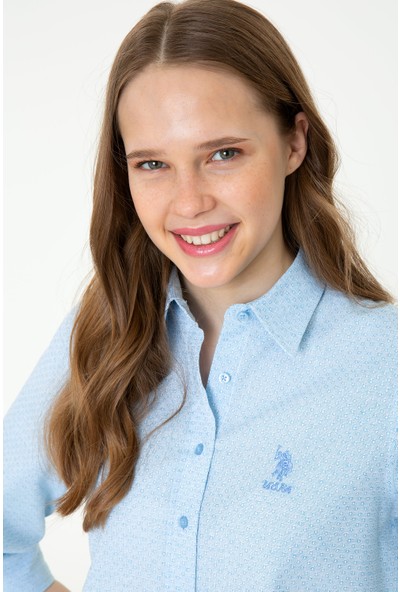 U.S. Polo Assn. Mavı Gomlek Uzunkol 50248093-VR003