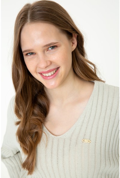 U.S. Polo Assn. Bayan Taş Triko Kazak 50251859-VR049 U.S. Polo Assn. Bayan Taş Triko Kazak 50251859-VR049