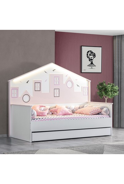 Setay Montessori, City Montessori Yavrulu Yatak Ledli - Pembe