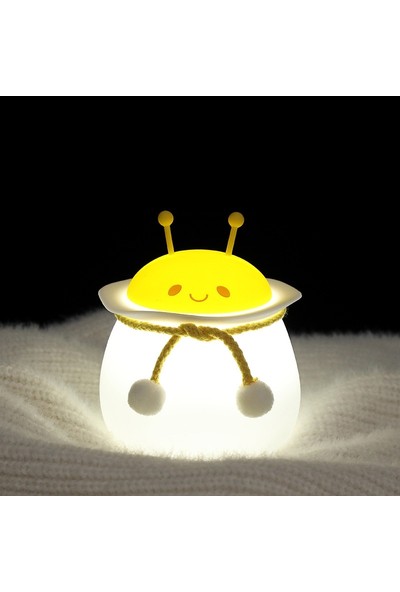 Akıllı Silikon Gece Lambası, Stil: Sesle Kontrol-Sarı Arı Beyaz (Yurt Dışından) Akıllı Silikon Gece Lambası, Stil: Sesle Kontrol-Sarı Arı Beyaz (Yurt Dışından)