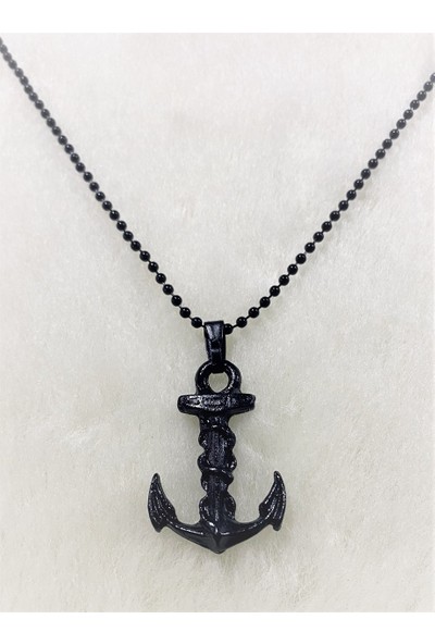 Bufour Siyah Çapa Figür Bijuteri Kolye