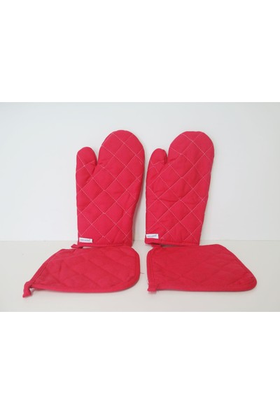 Rosa Bianca Mavi Kapitone Fırın Eldiveni ve Tutacak Seti Rosa Bianca Mavi Kapitone Fırın Eldiveni ve Tutacak Seti