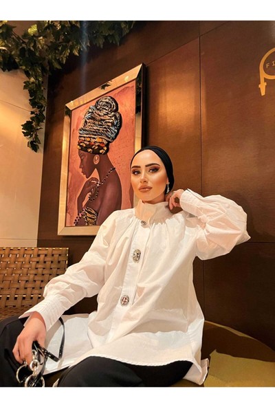 Modayseli Taşlı Gömlek