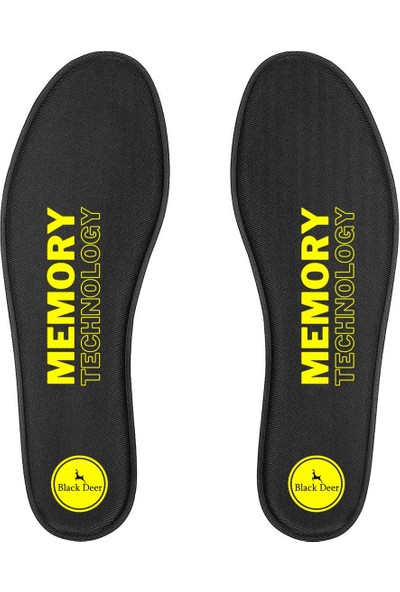 Black Deer Memory Foam Technology Q90 Siyah Spor Ayakkabı Iç Tabanlık Black Deer Memory Foam Technology Q90 Siyah Spor Ayakkabı Iç Tabanlık