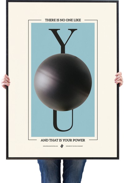 Minimal Reklam Dijital You Çerçevesiz Poster/afiş