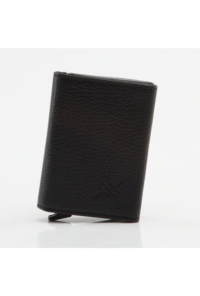 Hotiç 06CUH215530A100 HAKIKI Deri Siyah Erkek Cüzdan