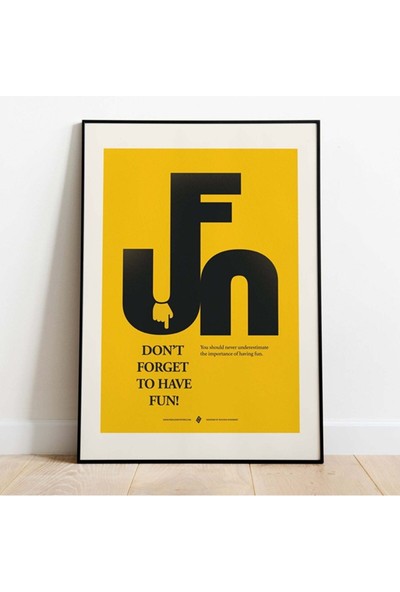 Minimal Reklam Dijital Fun Çerçevesiz Poster/afiş