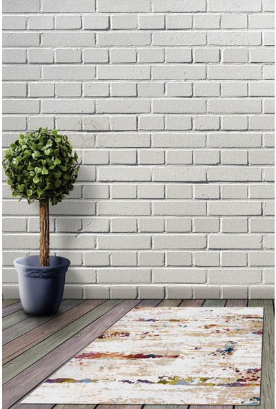 İstanbul Home Evbahar Dijital Baskı Kaymaz Taban (Dot Keçe) Halı