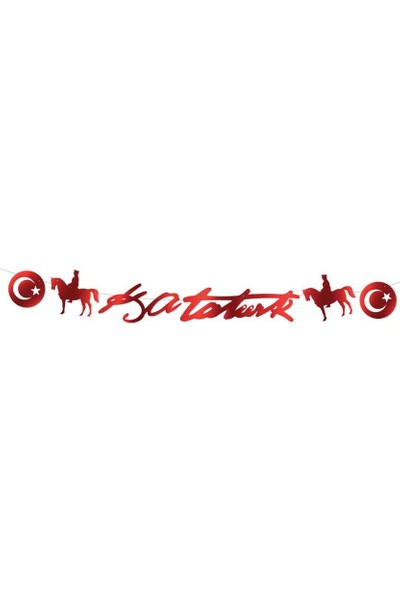 Big Party Store Kemal Atatürk Dekoratif Banner Kırmızı Big Party Store Kemal Atatürk Dekoratif Banner Kırmızı