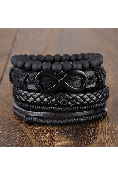 BSN Hakiki Deri Bileklik 4 Parça