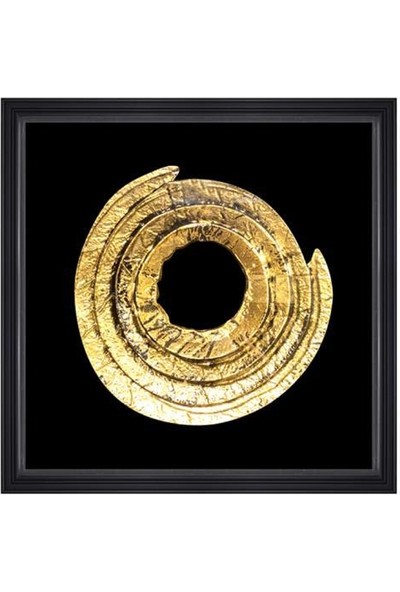 Doku Concept Siyah Altın Desen1 Tablo 81 x 81 cm