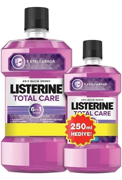 Listerine Total Care 6 Etki Ağız Bakım Suyu 500 Ml 250 Ml