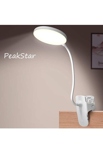 Peak Star Şarjlı Dokunmatik LED Masa Lambası Klipsli Çalışma Okuma Işığı 3 Kademeli USB Kablolu Akrobat Lamba Peak Star Şarjlı Dokunmatik LED Masa Lambası Klipsli Çalışma Okuma Işığı 3 Kademeli USB Kablolu Akrobat Lamba