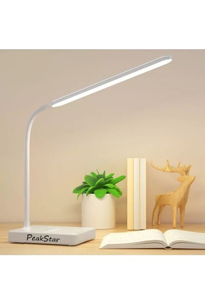 Peak Star Şarjlı Dokunmatik LED Masa Lambası Çalışma Okuma Işığı 3 Kademeli USB Kablolu Bükülebilir Lamba Peak Star Şarjlı Dokunmatik LED Masa Lambası Çalışma Okuma Işığı 3 Kademeli USB Kablolu Bükülebilir Lamba