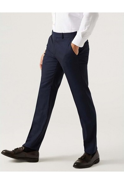 Eleyse 612 Erkek Slimfit Kumaş Pantolon - Lacivert - 44