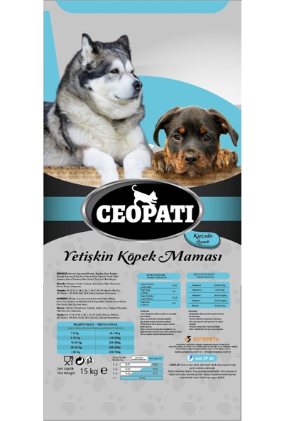 Ceopati Yetişkin Köpek Maması Kuzu Etli 15 kg Ceopati Yetişkin Köpek Maması Kuzu Etli 15 kg