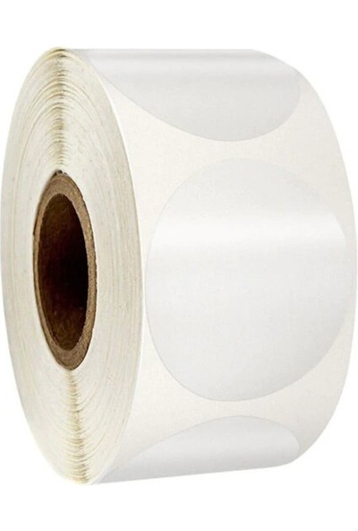 Zuidid Yuvarlak Kesim Şeffaf Çıkartma Bant Etiket 1000 Adetlik Rulo 3 cm - 5 Adet Zuidid Yuvarlak Kesim Şeffaf Çıkartma Bant Etiket 1000 Adetlik Rulo 3 cm - 5 Adet