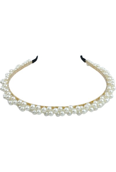 ÇLK Accessories Sarmal Kalın Incili Taç TRTAÇ2149 T32503 ÇLK Accessories Sarmal Kalın Incili Taç TRTAÇ2149 T32503