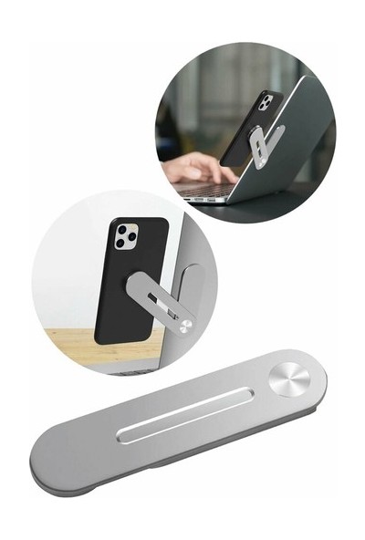 Batı Gsm Metal Ayarlı Laptop ve Monitör Yanı Manyetik Telefon Tutucu Stand Batı Gsm Metal Ayarlı Laptop ve Monitör Yanı Manyetik Telefon Tutucu Stand