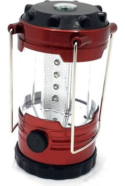 Gae Pusulalı Pilli Klasik Gemici Lambası Kırmızı