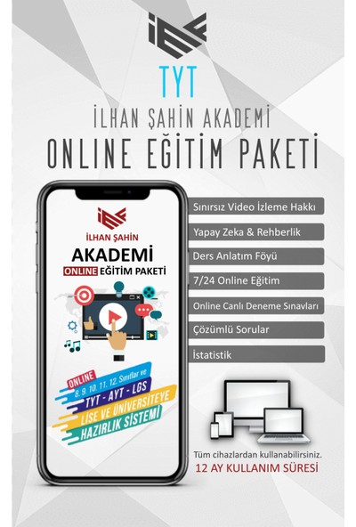 İlhan Şahin Akademi TYT Online Eğitim Paketi İlhan Şahin Akademi TYT Online Eğitim Paketi