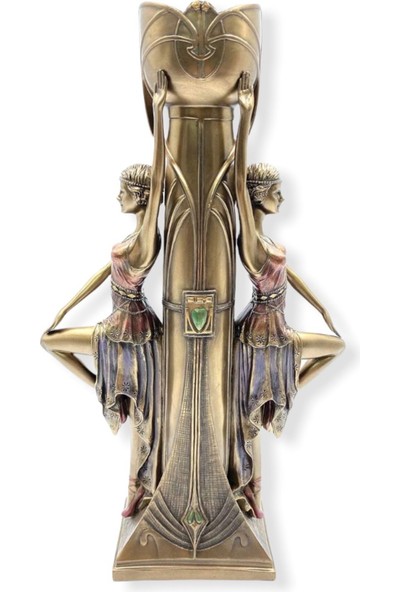 Rakun Home Dekoratif Kadın Figürlü Şamdan