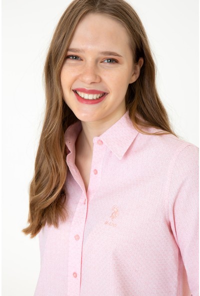 U.S. Polo Assn. Bayan Pudra Gömlek Uzunkol 50248093-VR042