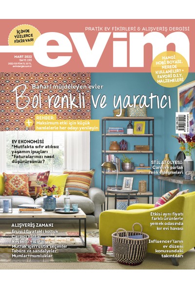 Evim Dergisi Yıllık Abonelik (12 Sayı)