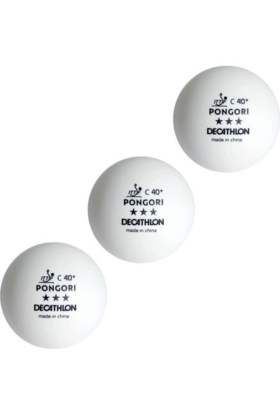 Pongori Masa Tenisi Topu Ittf Onaylı Ping Pong Topu Beyaz 3 Adet Pongori Masa Tenisi Topu Ittf Onaylı Ping Pong Topu Beyaz 3 Adet