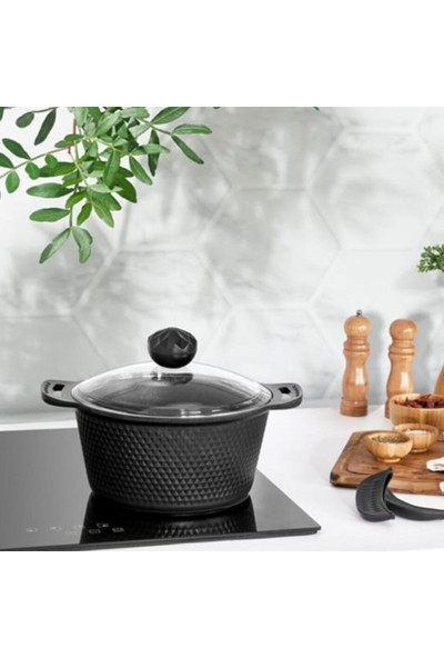 Amboss Kuvarz Döküm Derin Tencere 20 cm KUV-7807 Amboss Kuvarz Döküm Derin Tencere 20 cm KUV-7807