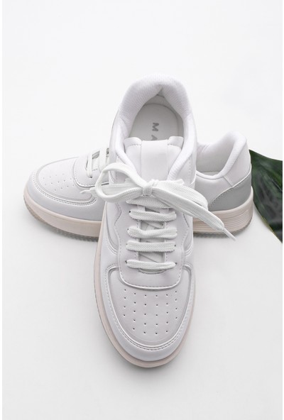 Marjin Kadın Sneaker Kalın Taban Bağcıklı Spor Ayakkabı Lolita