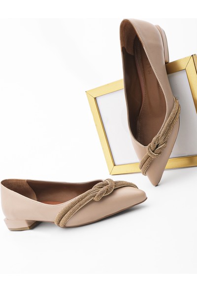 Marjin Kadın Babet Taşlı Sivri Burun Rensa Marjin Kadın Babet Taşlı Sivri Burun Rensa