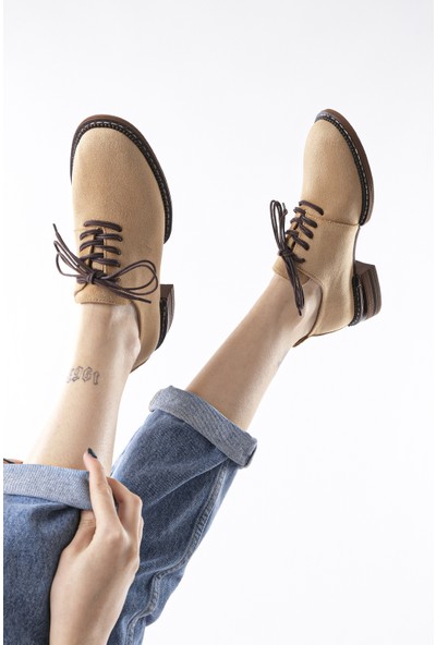 Marjin Kadın Oxford Ayakkabı Bağcıklı Maskülen Lester Marjin Kadın Oxford Ayakkabı Bağcıklı Maskülen Lester