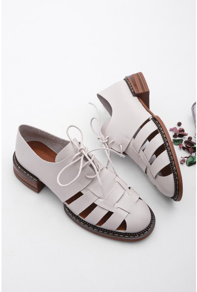 Marjin Kadın Oxford Ayakkabı Dekolteli Casual Ayakkabı Fice