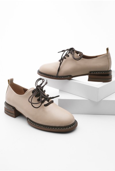 Marjin Kadın Oxford Ayakkabı Bağcıklı Maskülen Günlük Ayakkabı Balbo Marjin Kadın Oxford Ayakkabı Bağcıklı Maskülen Günlük Ayakkabı Balbo
