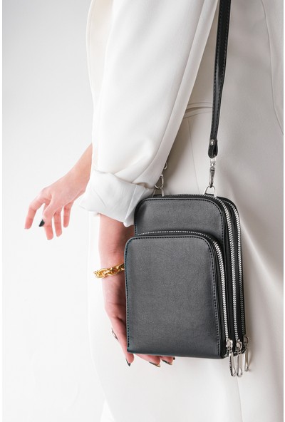 Marjin Kadın Cüzdan Tasarımlı Postacı Çantası Lariva