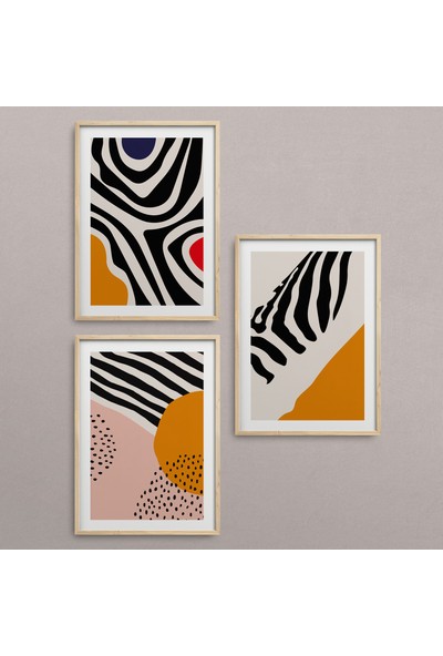Home Pack Çerçeveli 3 Parça Tablo Seti