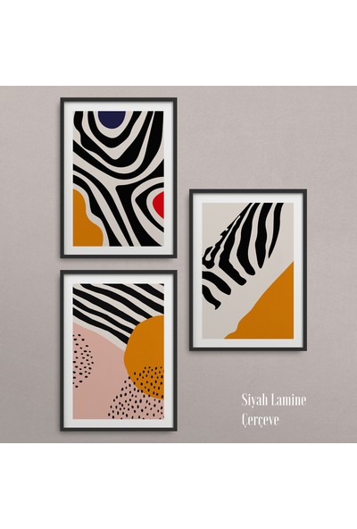 Home Pack Çerçeveli 3 Parça Tablo Seti
