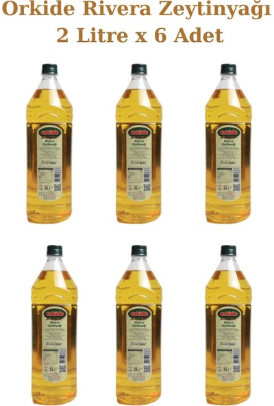 Orkide Rivera Zeytinyağı 2 Litre 6 Adet Orkide Rivera Zeytinyağı 2 Litre 6 Adet