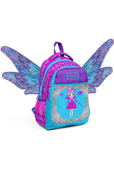 Coral High Kids Pembe Mor Üç Bölmeli Okul Çantası 23494 Coral High Kids Pembe Mor Üç Bölmeli Okul Çantası 23494