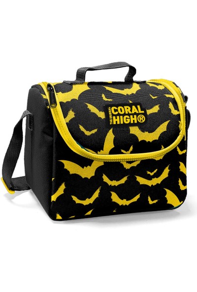 Coral High Kids Siyah Yarasa Desenli Thermo Beslenme Çantası 22738