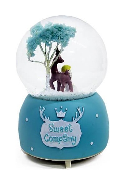 Sinerji Shop Karküresi Geyik Kurmalı Dekoratif Hediyelik