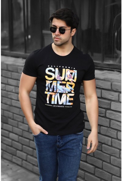 Summertime Baskılı T-Shirt AC-Y38335LNS Summertime Baskılı T-Shirt AC-Y38335LNS