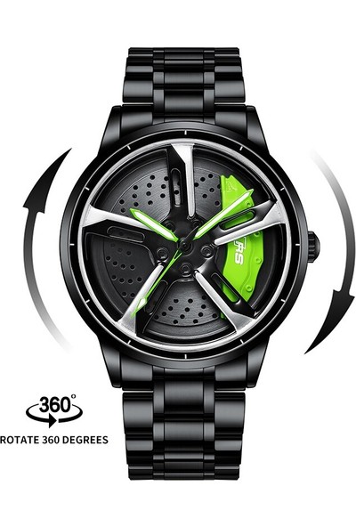 Nibosi Dönebilen 3D Saat - Yeşil Yurt Dışından)