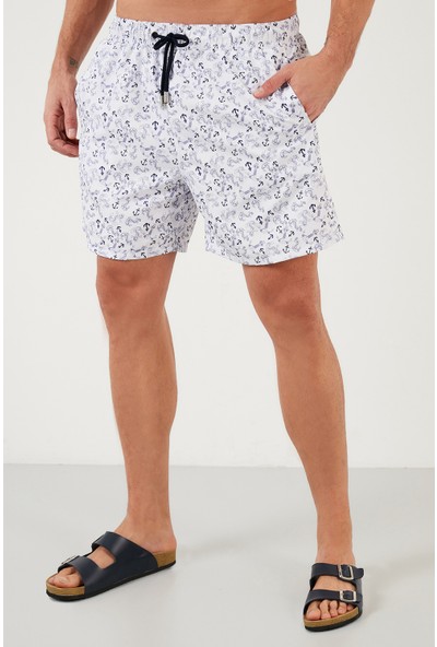 Buratti Belden Bağlamalı Desenli Mayo Short Erkek Mayo Short 380093