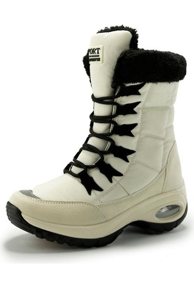 Jessieyou Mall Lbq-Ilık Su Geçirmez Orta Buzağı Kış Çizmeleri Kadınlar Için (Yurt Dışından)