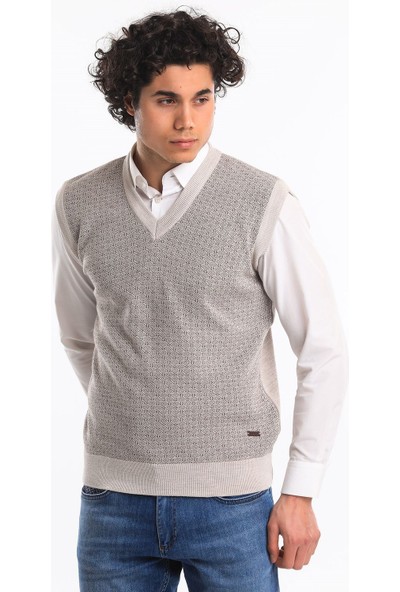 Soylu Triko Süveter Desenli Bej (3203) Soylu Triko Süveter Desenli Bej (3203)