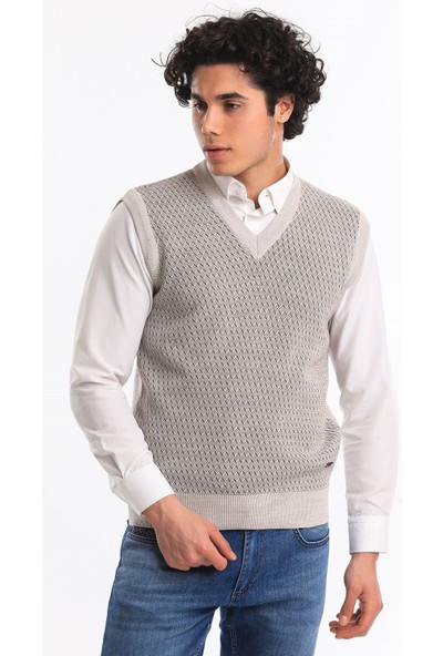 Soylu Triko Süveter Desenli Bej (3209) Soylu Triko Süveter Desenli Bej (3209)