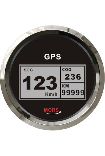 Mors Sürat Göstergesi 55 Mph Siyah Gps Antenli Mors Sürat Göstergesi 55 Mph Siyah Gps Antenli