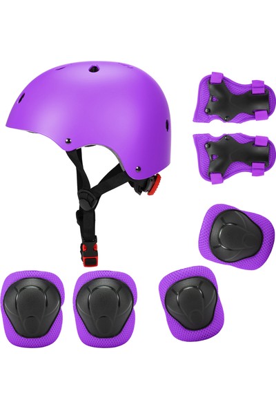 Foyou Çocuklar 7'si 1 Arada Kask ve Pedler Seti Ayarlanabilir